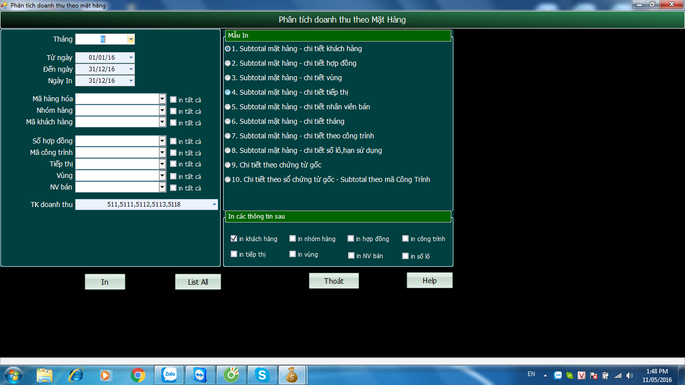 Hình ảnh giao diện phần mềm kế toán Smart Pro